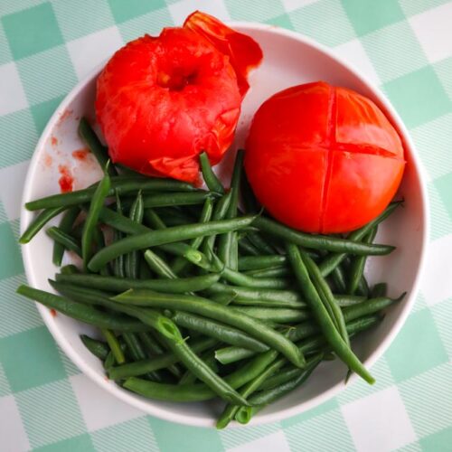 STRING BEANS AND TOMATOES - Show and Tell Dinner Recipes